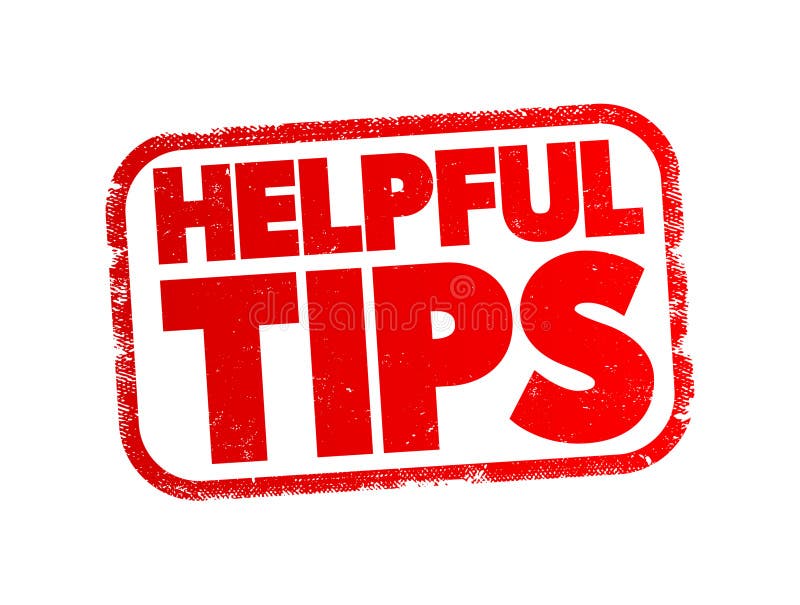 Helpful Tips Text Stamp, Concept Background Stock Illustration ...