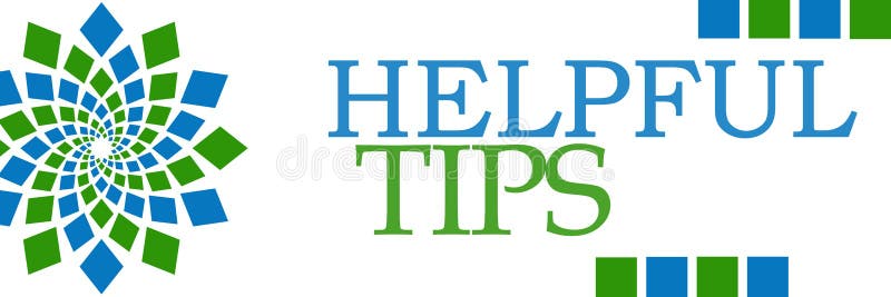 Tips Green Blue Circular Background Stock Illustration - Illustration ...