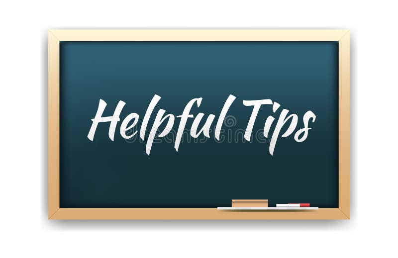 Tips Chalkboard Stock Illustrations – 97 Tips Chalkboard Stock ...