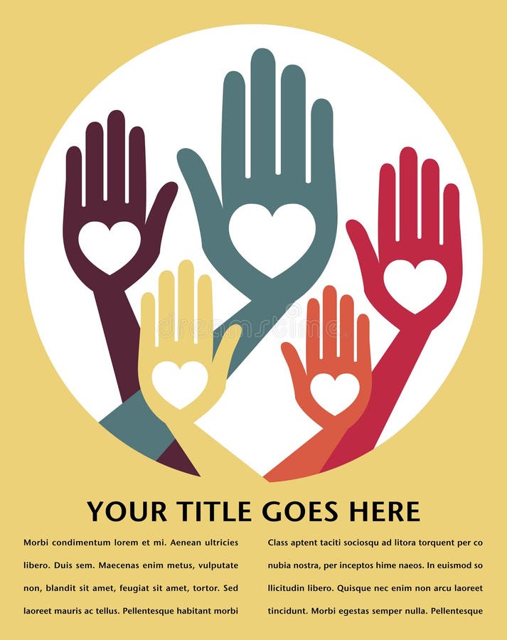 Helpful United Hands Design. Stock Vector - Illustration of eps10, help ...