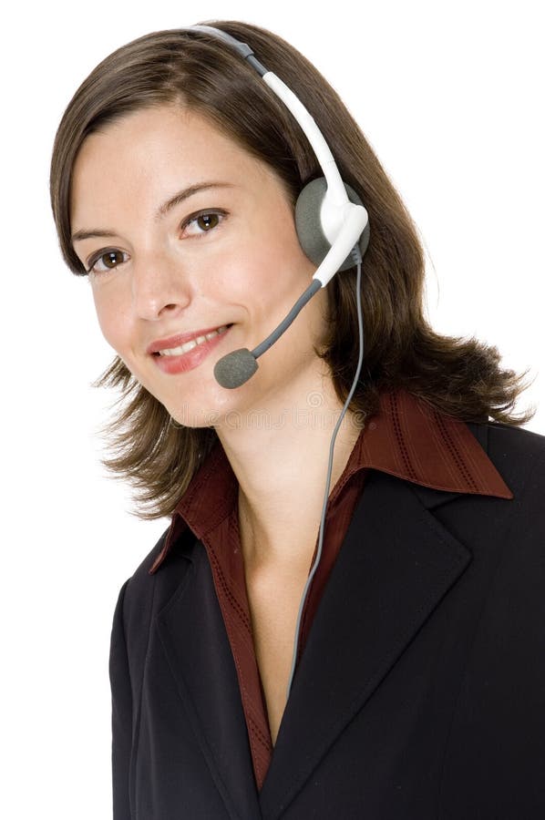 Helpful Telephonist Too stock image. Image of girl, care - 1356959