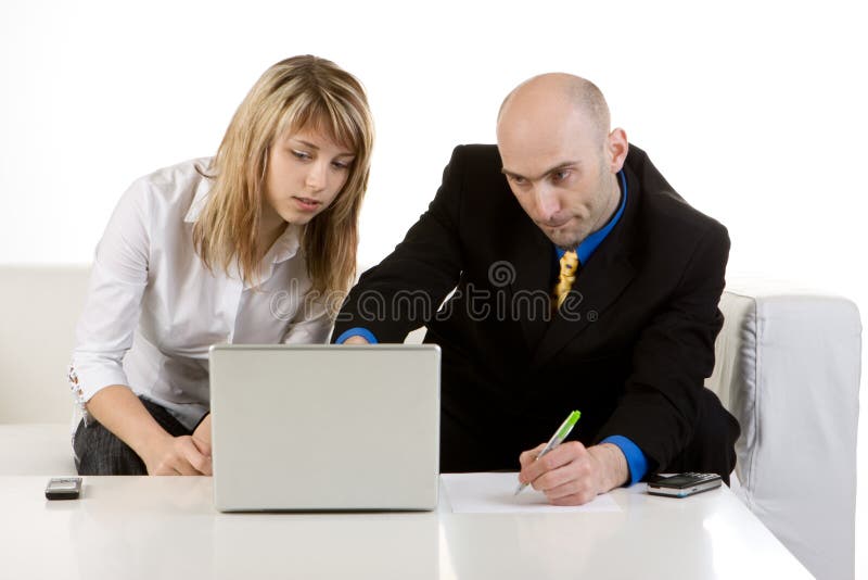 Helping a Customer stock image. Image of sitting, communication - 5077999