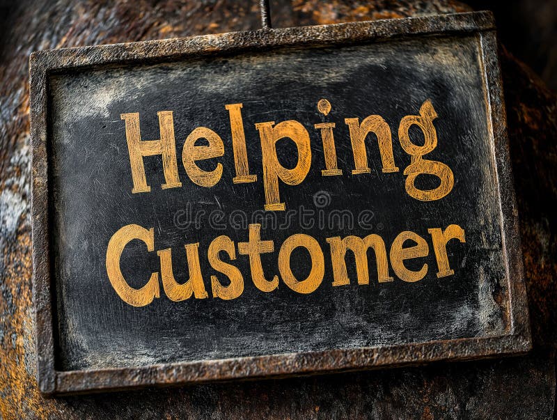 Helping Customer Text Written Blackboard Stock Photos - Free & Royalty ...