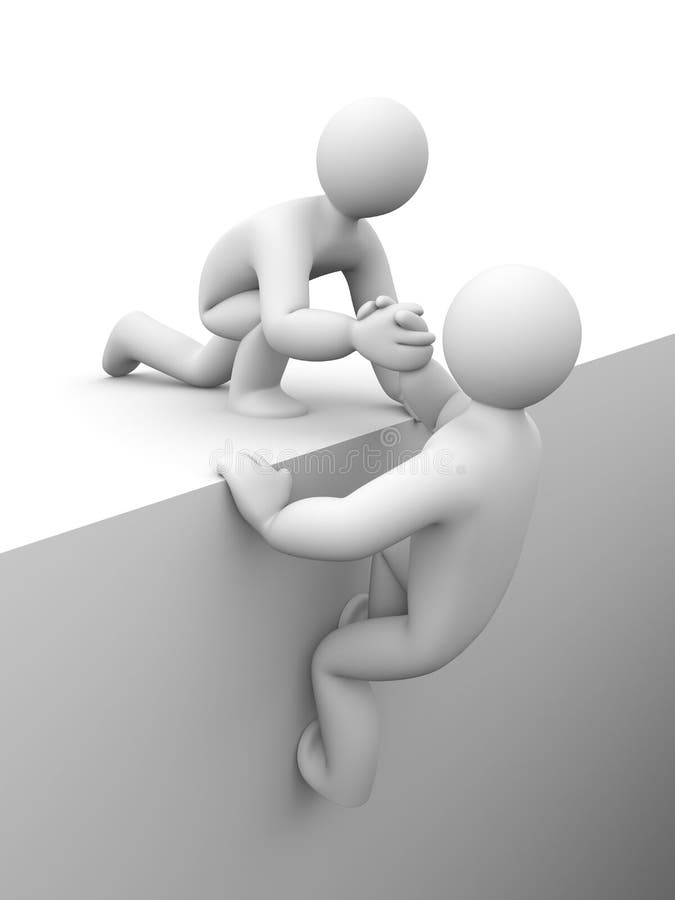 3d Earth Crack and Helping Man Stock Illustration - Illustration of ...