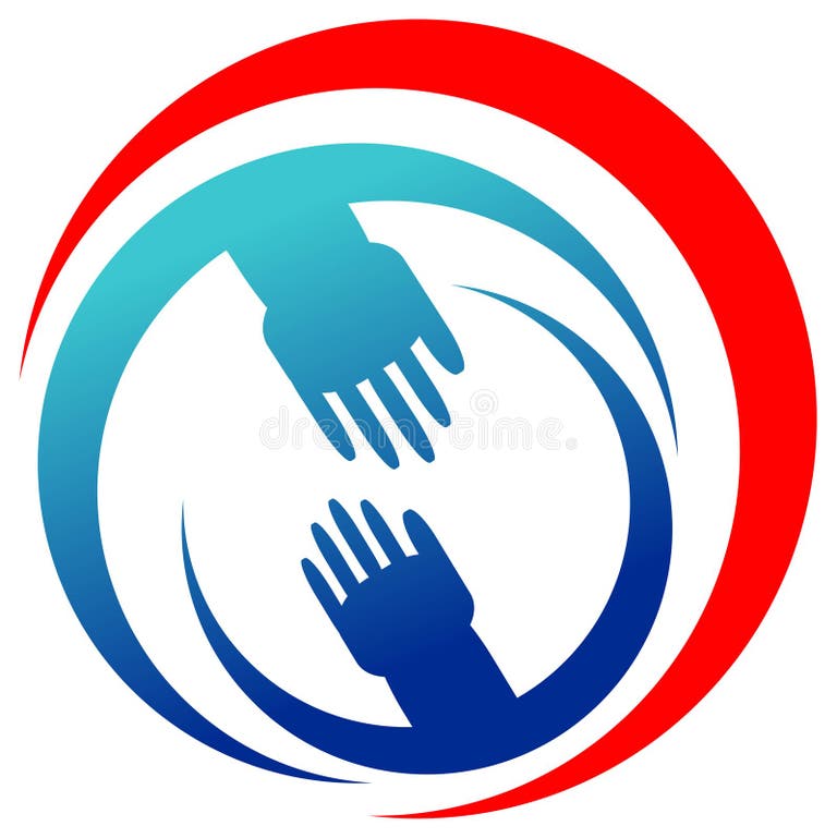 Illustrated Helping Hand Logo Stock Illustrations – 98 Illustrated ...