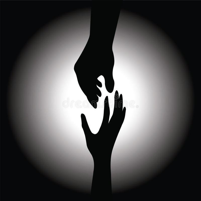 Helping Hand stock vector. Illustration of person, woman - 19737600