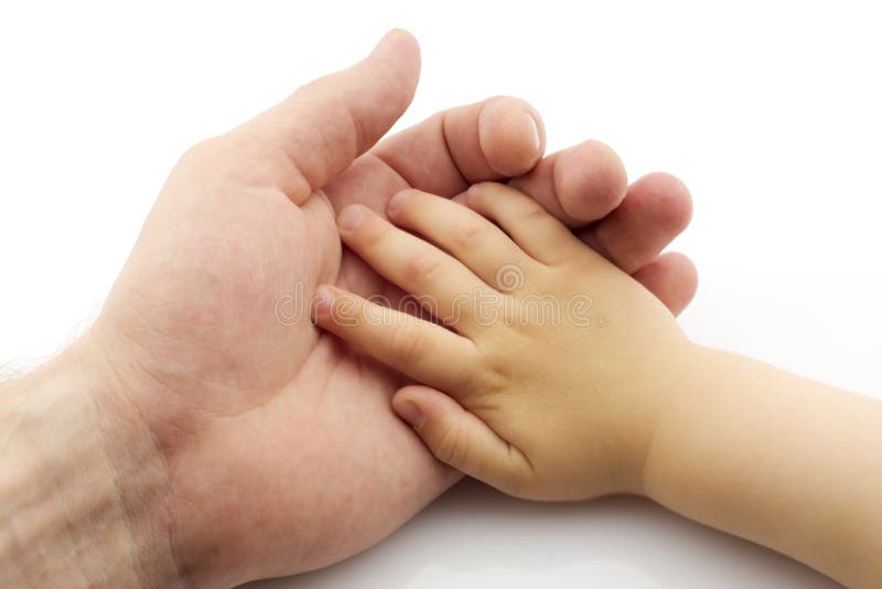 Child and Parent Hands Together Stock Image - Image of baby, kindness ...