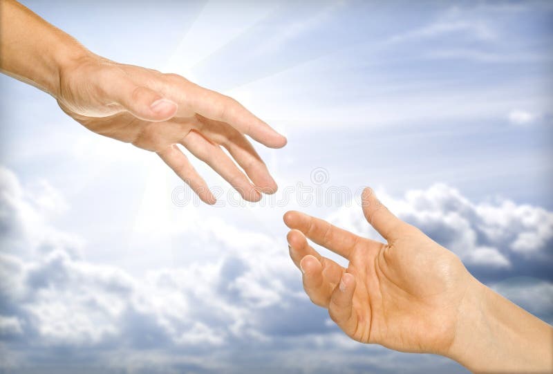 Helping hand stock image. Image of clipping, white, symbolic - 9804273