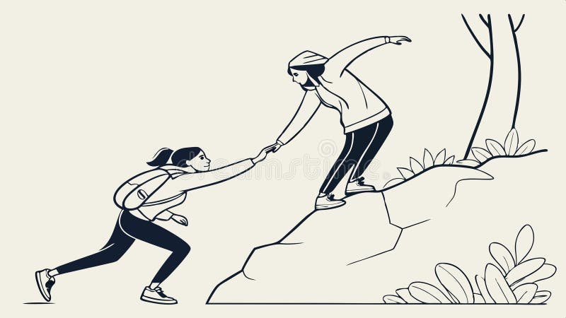 Pulling Someone Up Stock Illustrations – 8 Pulling Someone Up Stock ...