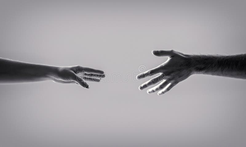 Helping Hand Concept, Support. Two Hands, Helping Arm of a Friend ...