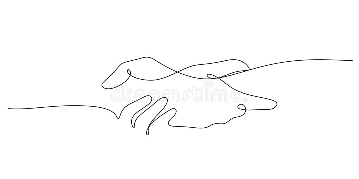 Helping Continuous Line Drawing Stock Illustrations – 201 Helping ...