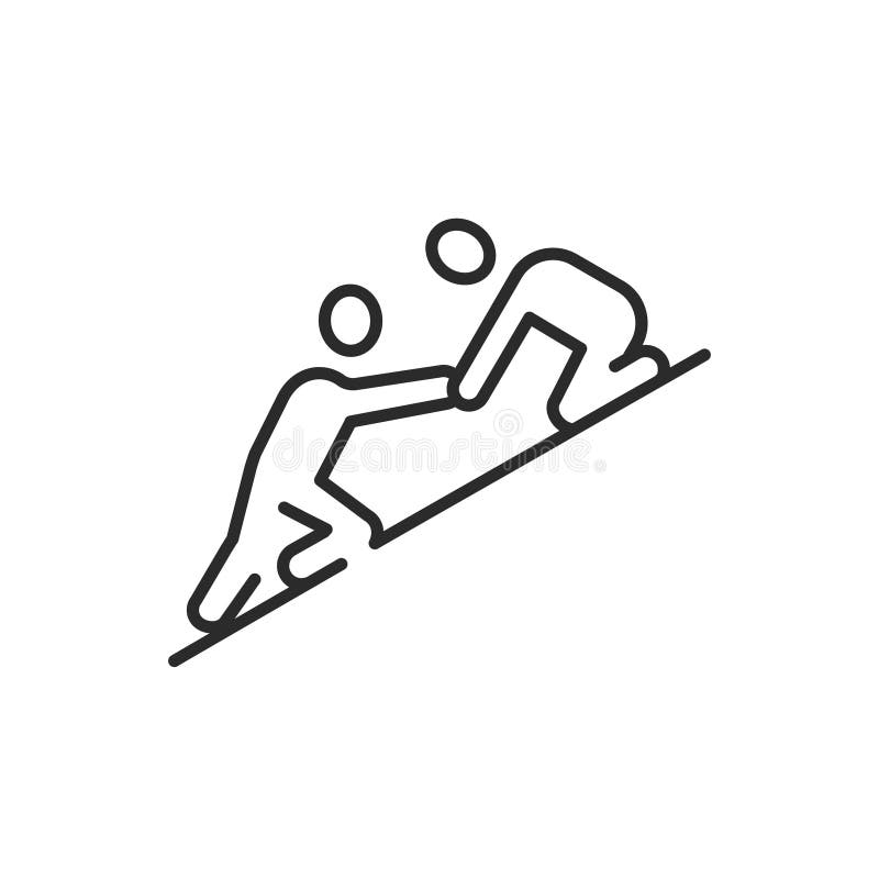 Helping Hand Icon stock vector. Illustration of work - 316926568