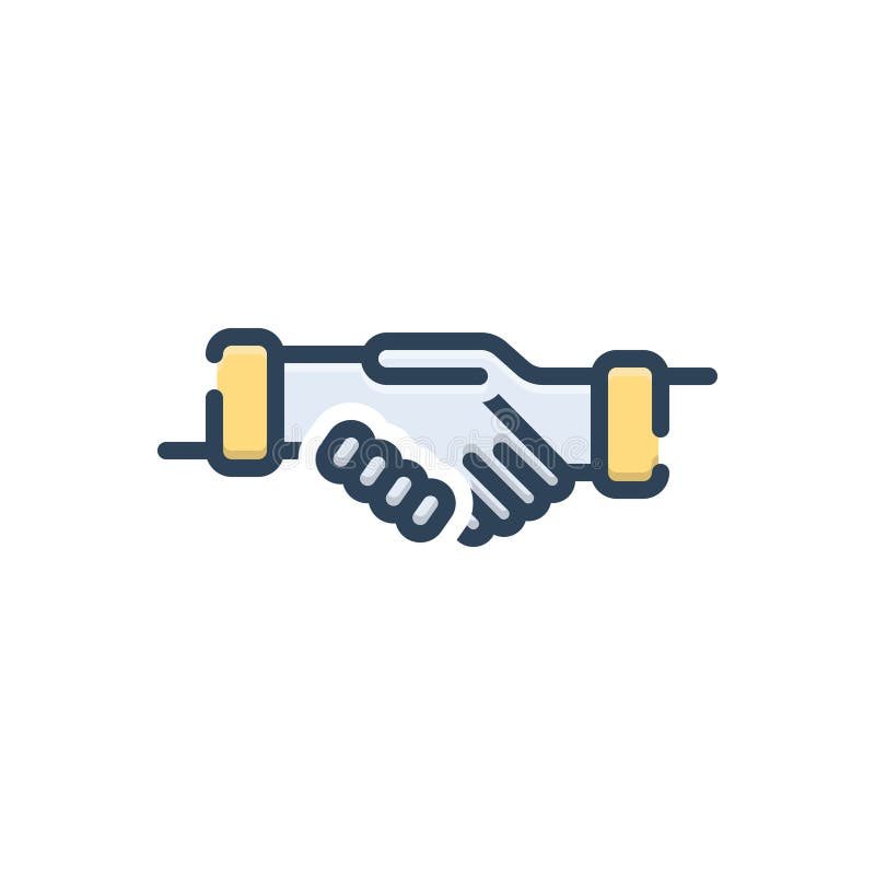 Color Illustration Icon for Helping Hand, Together and Helpful Stock ...