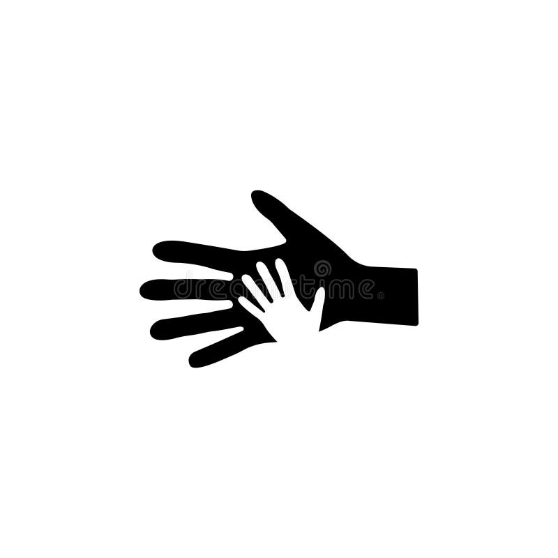 Helping hand icon. vector stock vector. Illustration of diversity ...