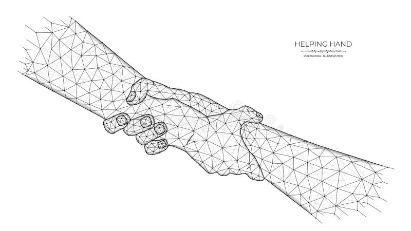 Helping Hand Vector Illustration Stock Vector - Illustration of ...