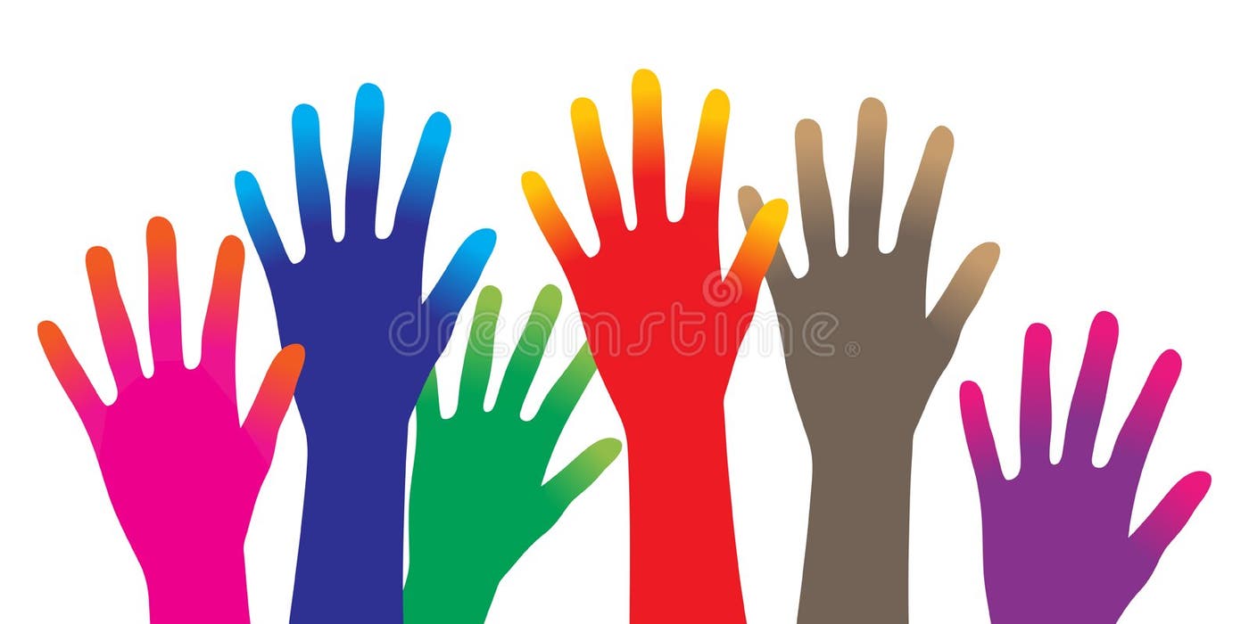 Colorful Helping Hands Stock Illustrations – 1,802 Colorful Helping ...