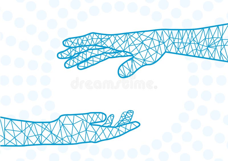 Helping Hands. Abstract Illustration for Design Stock Illustration ...