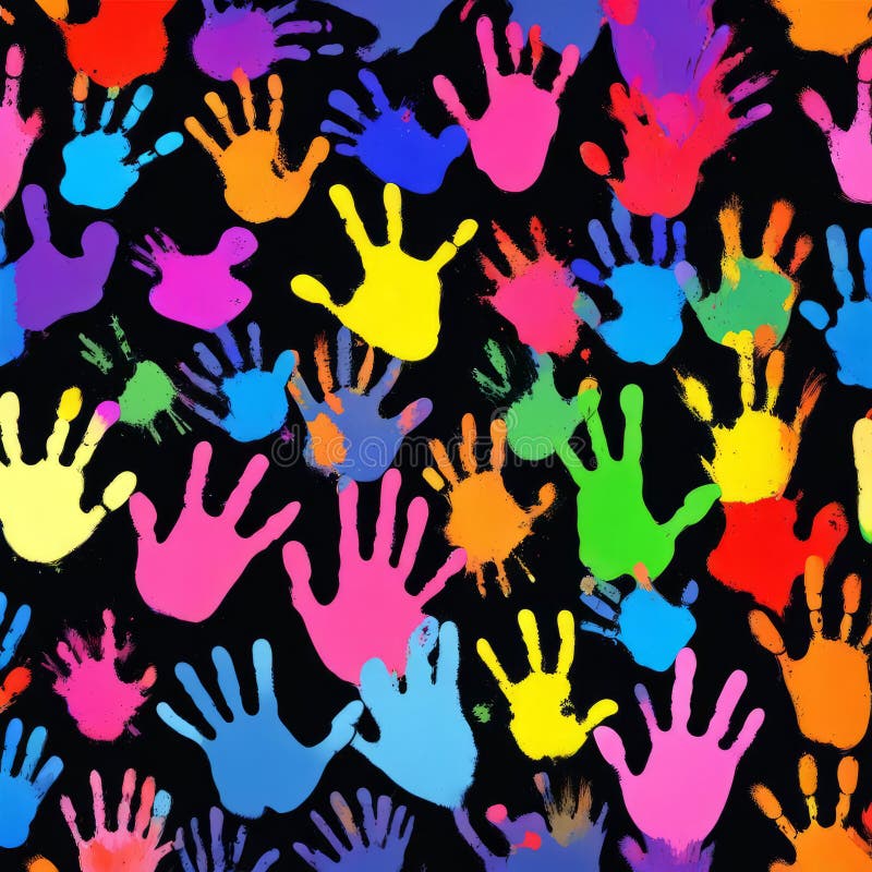 Helping Hands from All Over, Created with Generative AI Technology ...