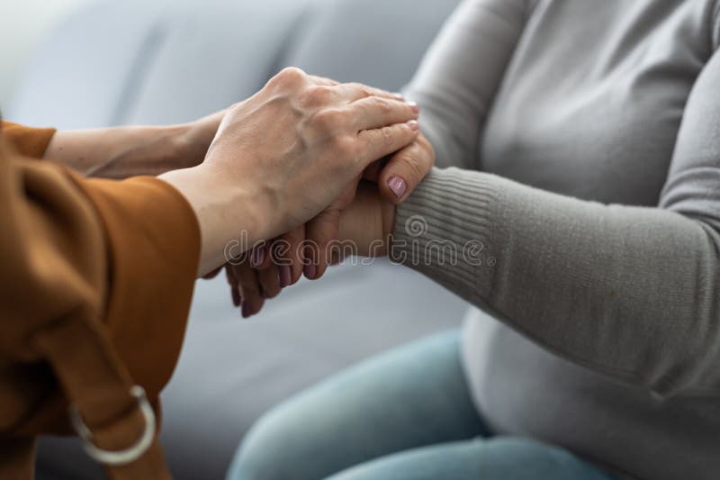 Helping Hands, Care for the Elderly Concept Stock Image - Image of home ...