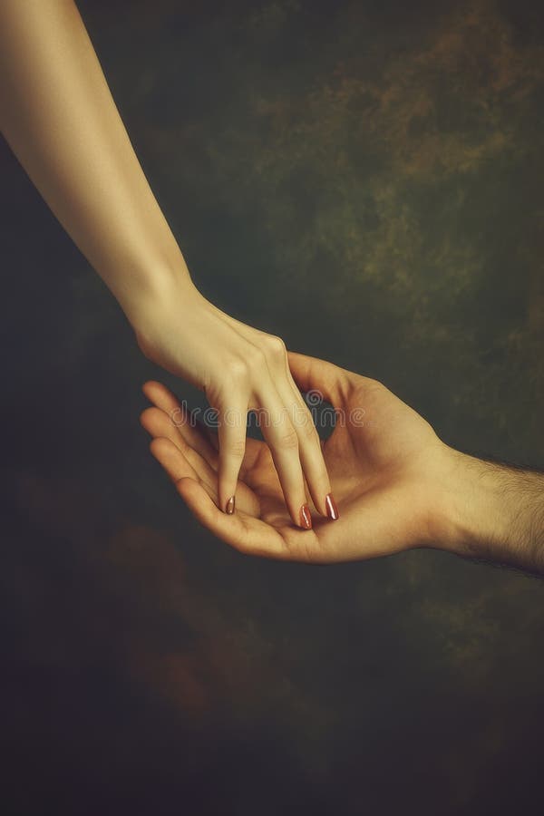 Helping Hands Extend with Warmth and Support, Symbolizing Compassion ...