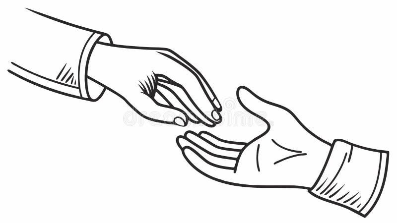 Helping Hands Gesture, Support and Assistance Concept, Teamwork Graphic ...