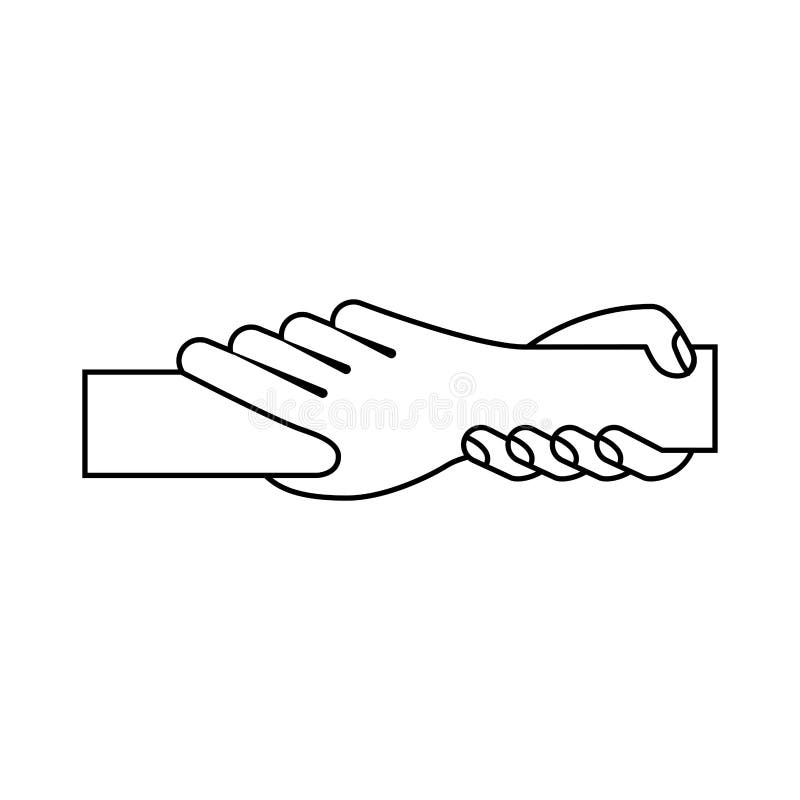 Helping hands human icon stock vector. Illustration of donate - 92905743