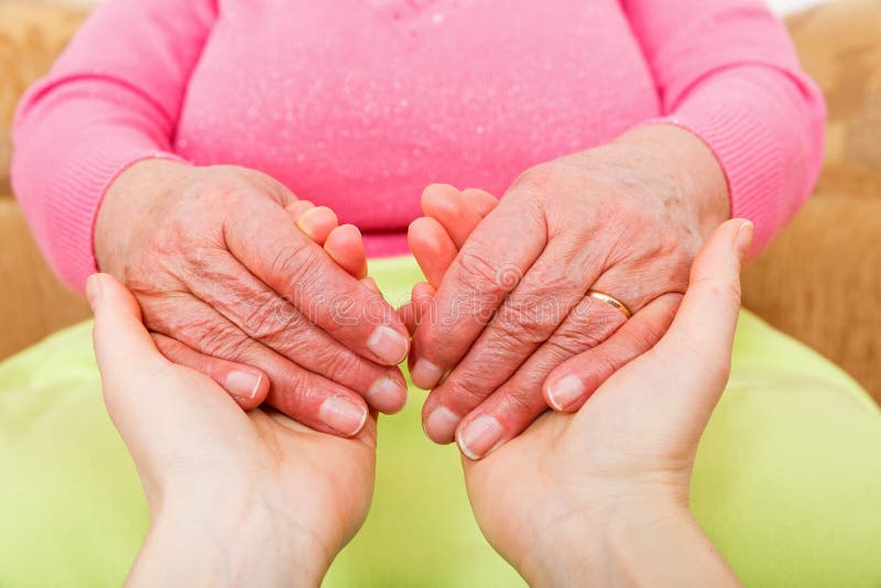 The helping hands stock photo. Image of elder, caretaker - 97270832