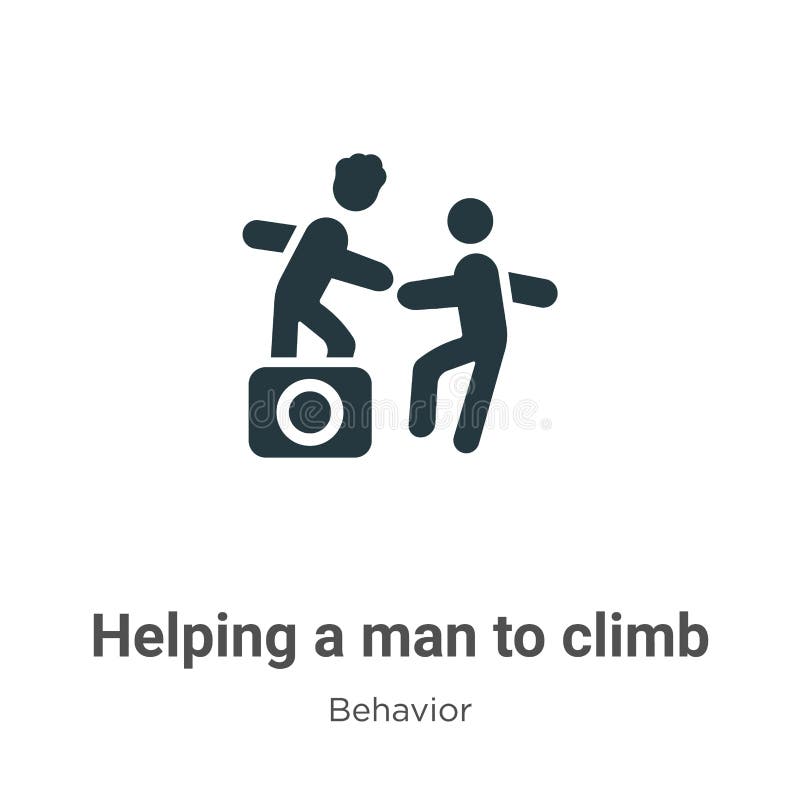 Helping To Climb The Ladder Stock Illustration - Illustration of ...