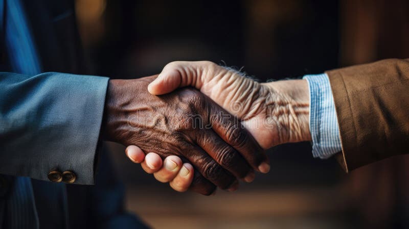 Helping Old Hands People Supporting One Another Stock Illustration ...