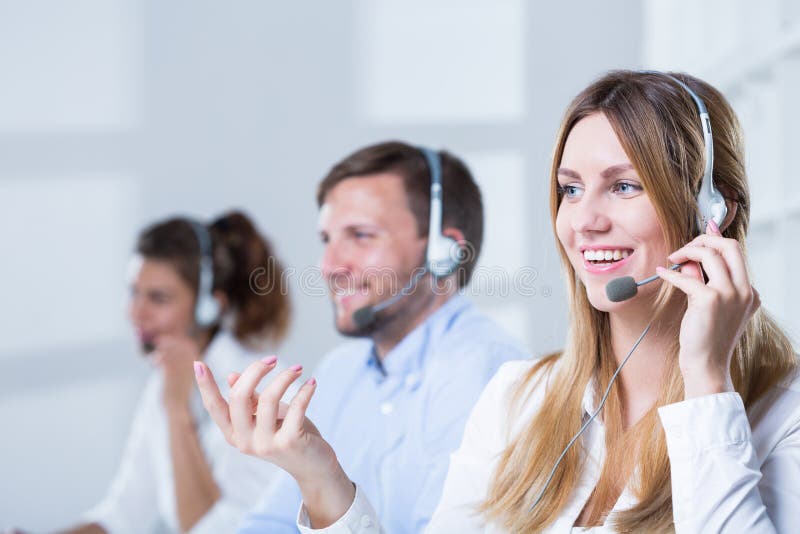 Helping people in the work stock photo. Image of headset - 63078954