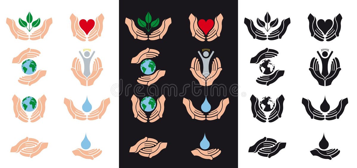 Hands Helping Silhouette Stock Illustrations – 2,077 Hands Helping ...