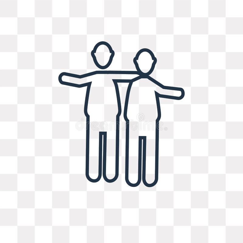 Linear Helping Icon from Humans Outline Collection. Thin Line Helping ...