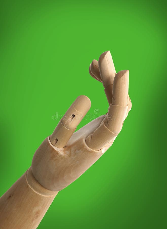 Helping wooden hand stock photo. Image of christian, green - 19702262