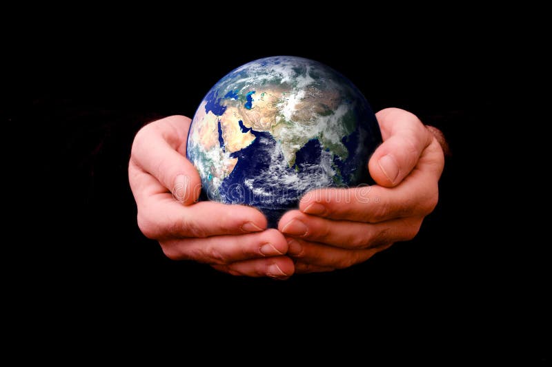 Touch the world stock image. Image of future, crunch, ecology - 9006395