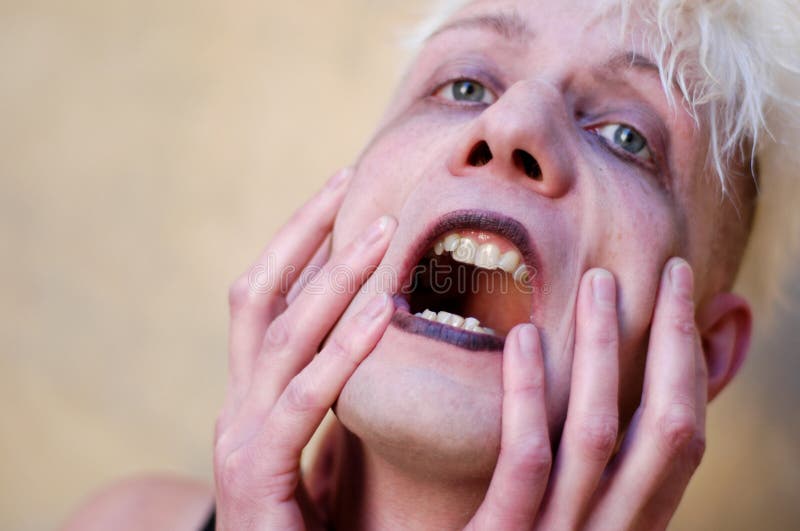 Helpless stock photo. Image of close, face, running, hysterical - 259806