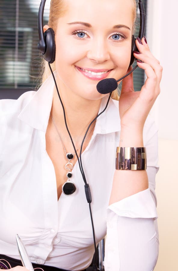 Helpline stock image. Image of female, business, conversation - 10701791