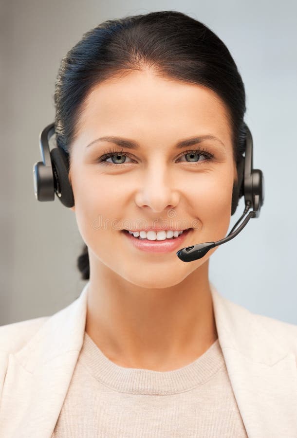 Helpline stock image. Image of attractive, friendly, lady - 40020247