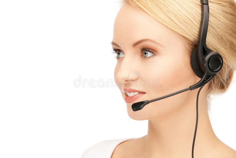 Helpline stock image. Image of girl, headphones, chatting - 40167161