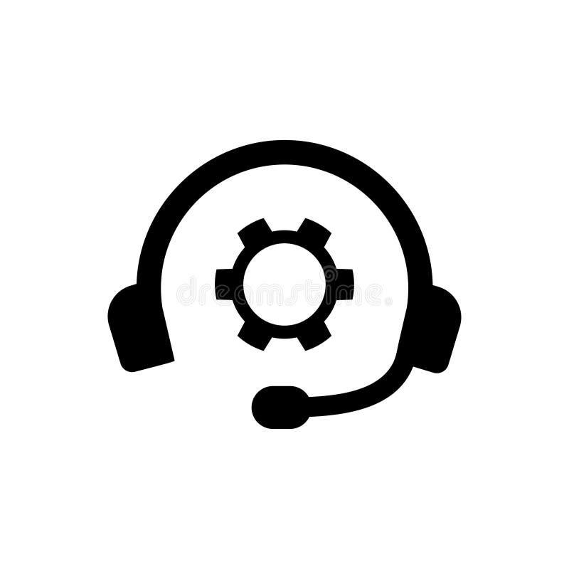 Helpline Icon Vector Male Business Customer Support Service Person ...