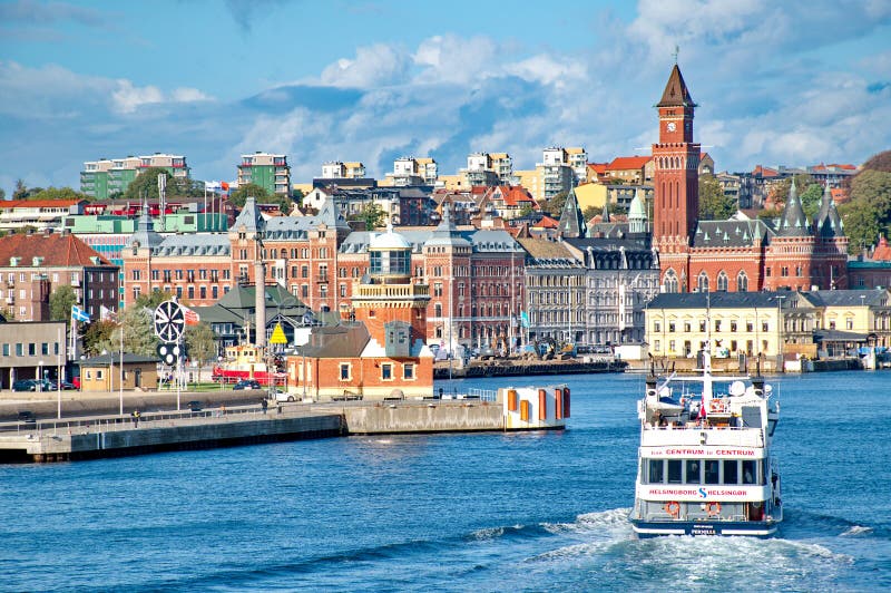 Helsingborg (Denmark To Sweden) Editorial Stock Image - Image of ...
