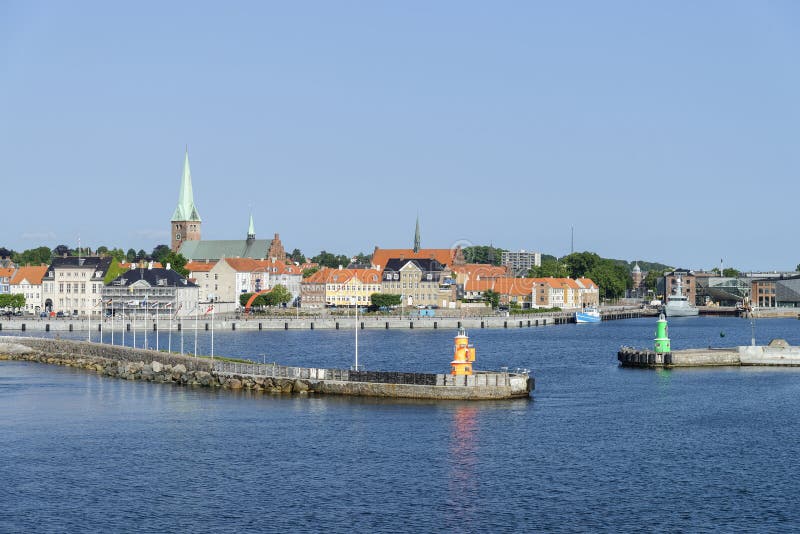 Helsingborg-Hafen 01 stockbild. Bild von transport, industriell - 5385361