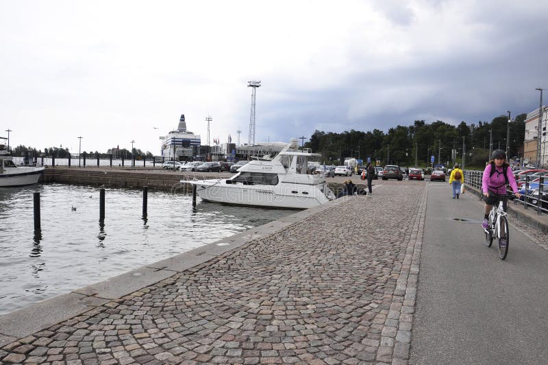 Helsinki,august 23 2014-Harbour of Helsinki in Finland Editorial Photo ...