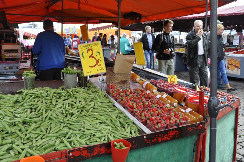 Helsinki,august 23 2014-Market from Helsinki in Finland Editorial Stock ...