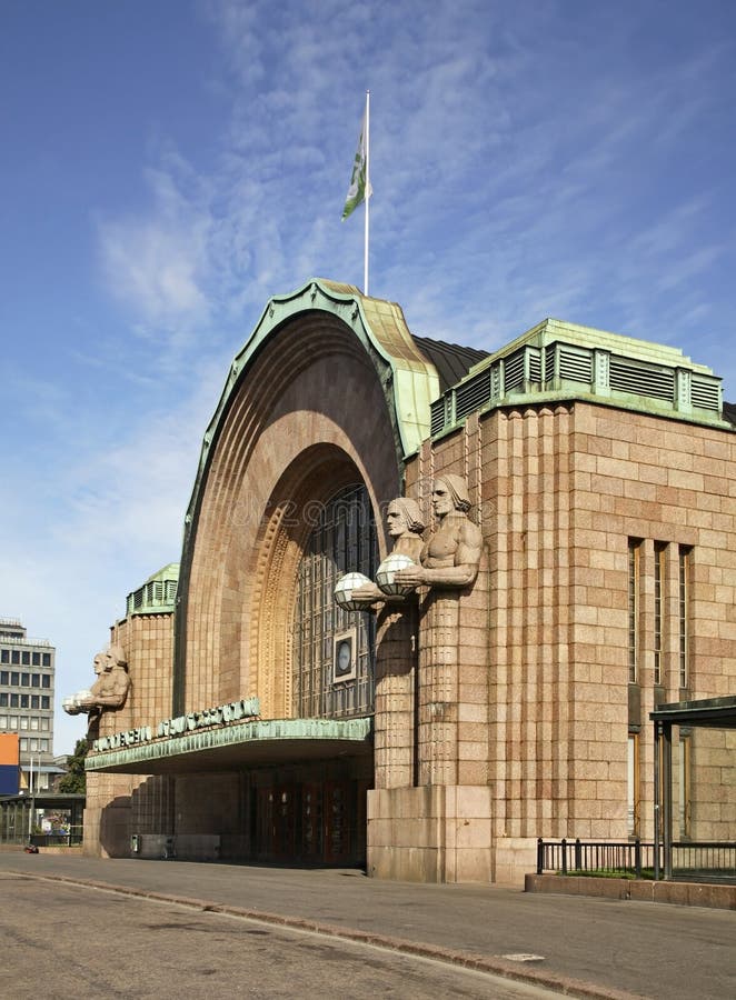 Helsinki Central Railway Station. Finland Stock Photo - Image of ...