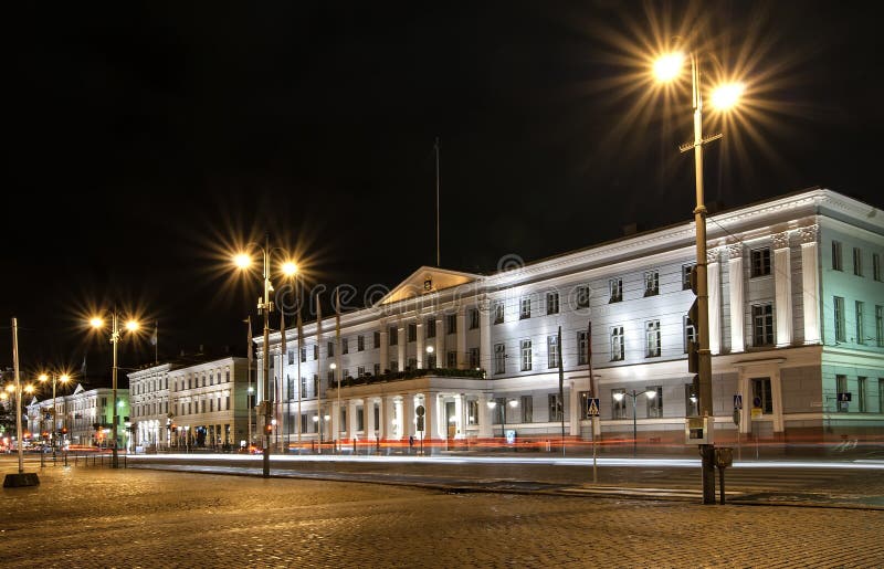 Helsinki city center. stock photo. Image of lighting - 28068658