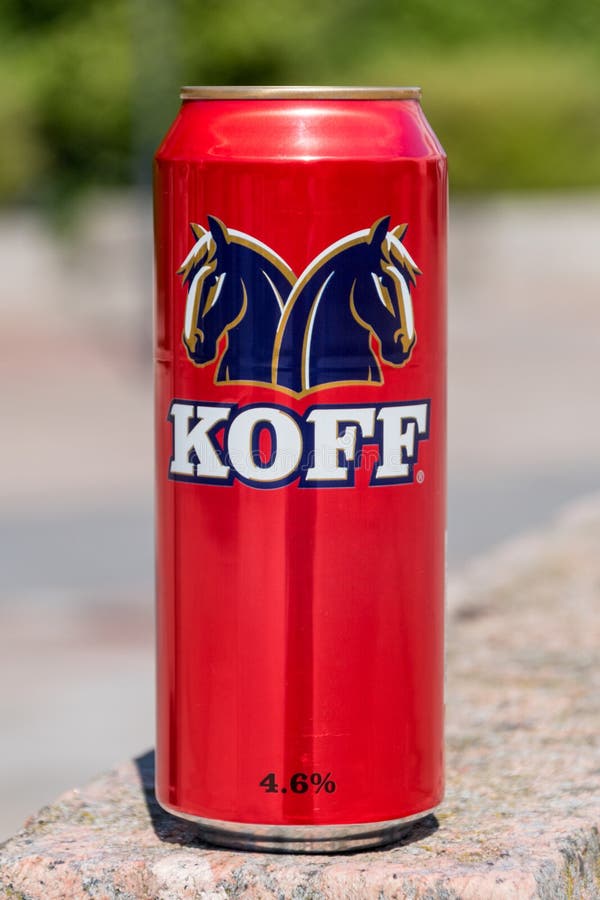 Can of Koff lager beer editorial photography. Image of helsinki - 235939112