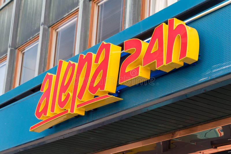 Logo of Alepa shop editorial image. Image of scandinavia - 236069250