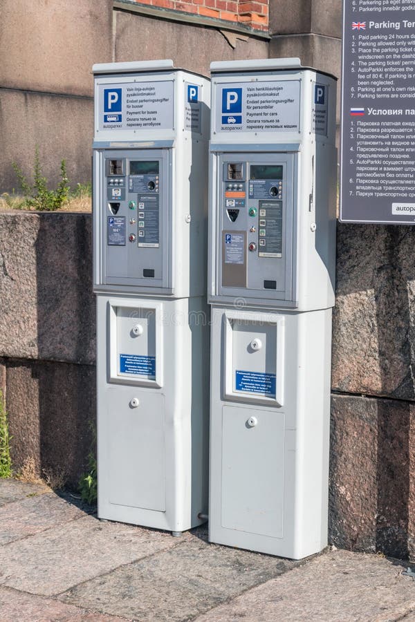 Parking Pay Station Terminal Editorial Stock Image - Image of helsinki ...