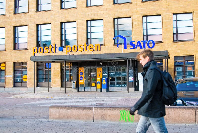 Helsinki. Finland. Central Post Office Editorial Stock Photo - Image of ...