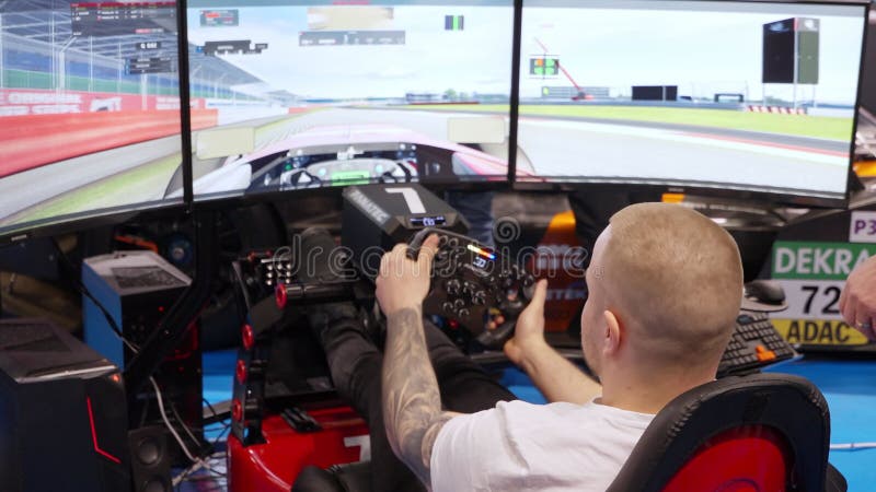 Realistic Advanced Dedicated Sim Racing Hardware Simulator Setup Stock ...